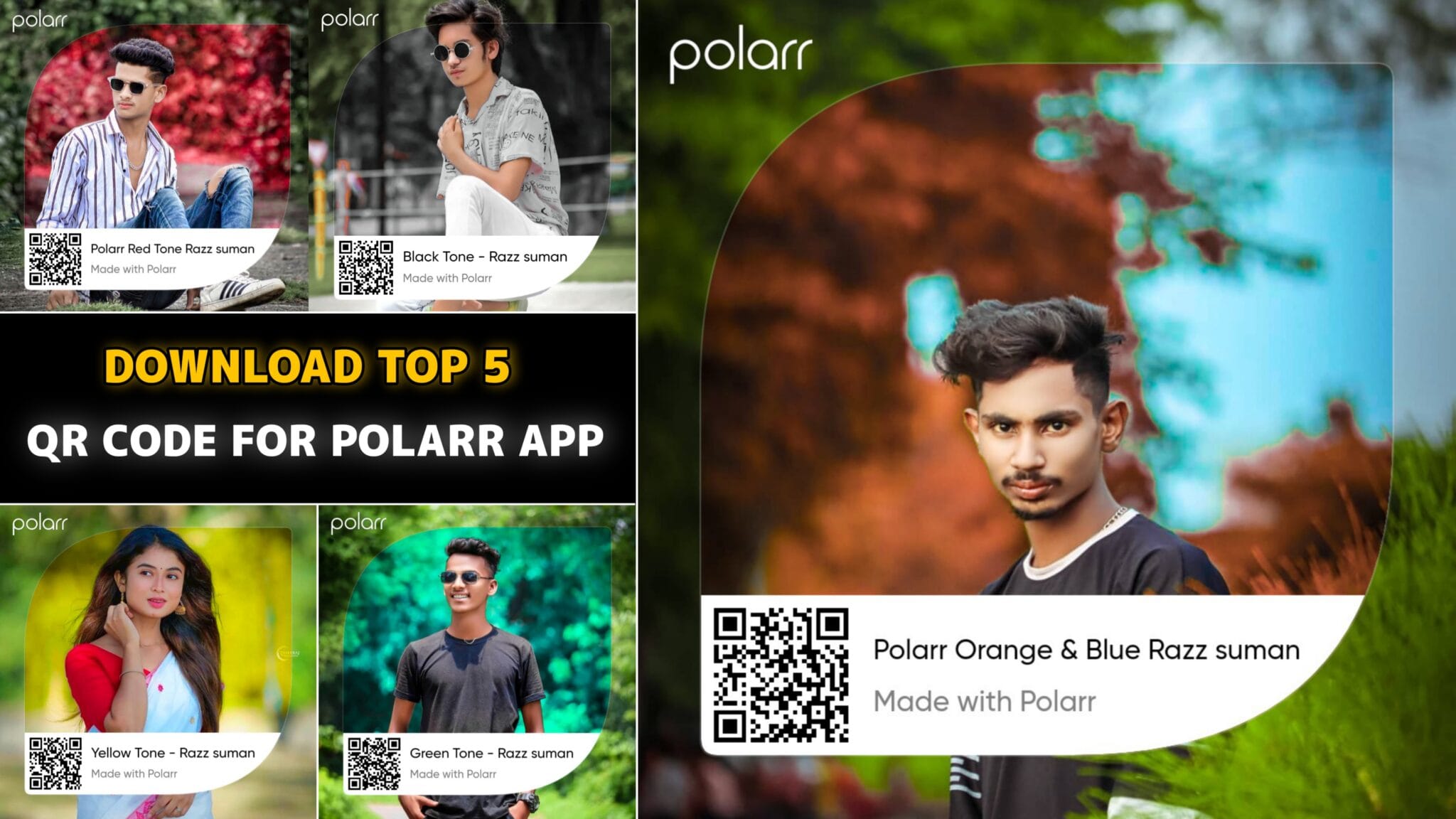 Polarr App QR Code Download | Download Polarr App QR Code - Razz Suman Photography