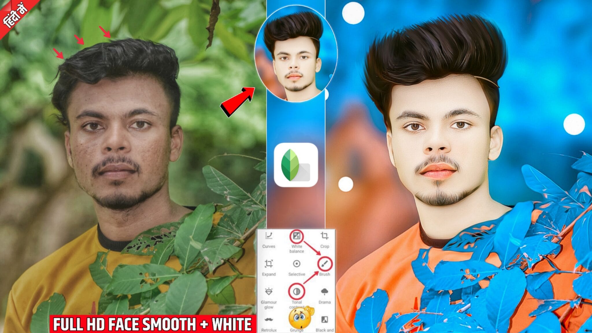 Snapseed Blue Background Photo Editing - Razz Suman Photography