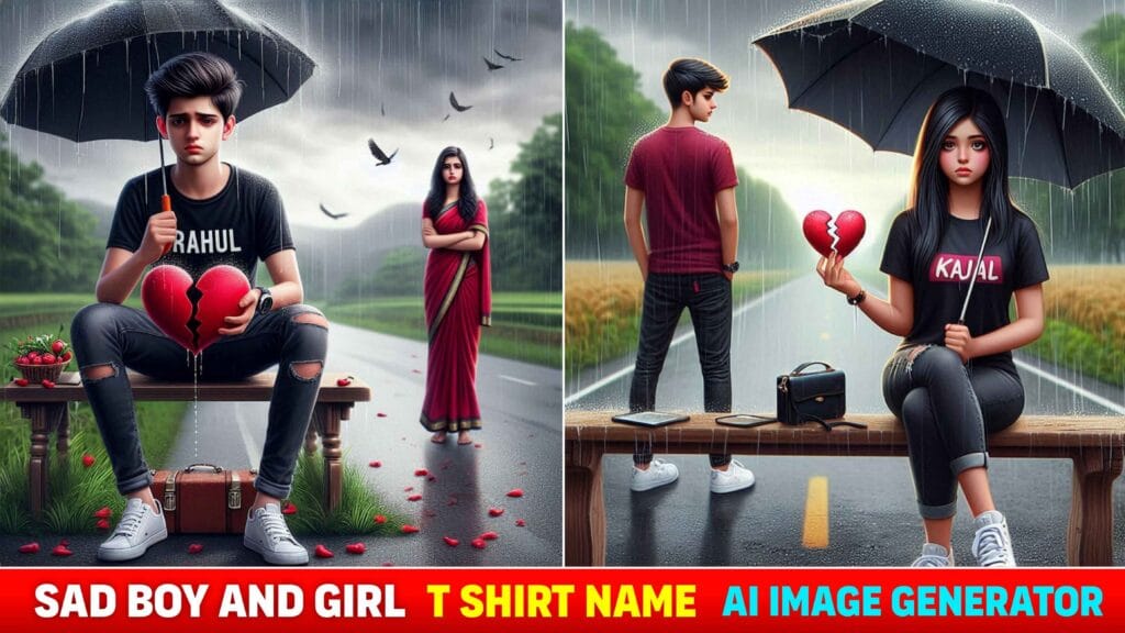 Sad Boy And Girl Ai Photo Editing