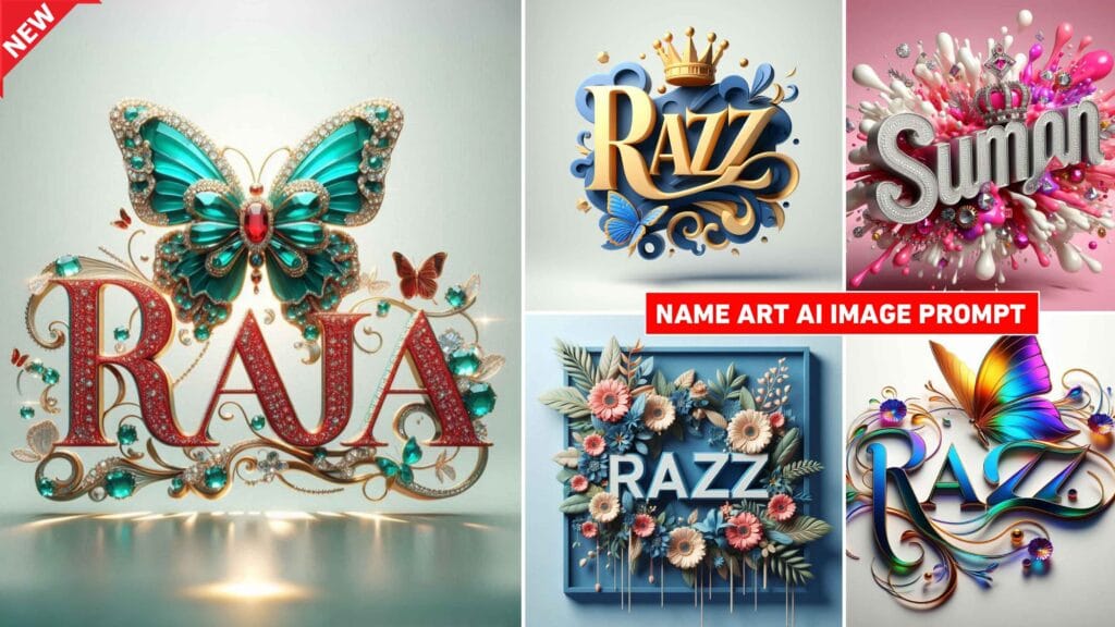 3d Name Art Ai Photo Editing Prompts