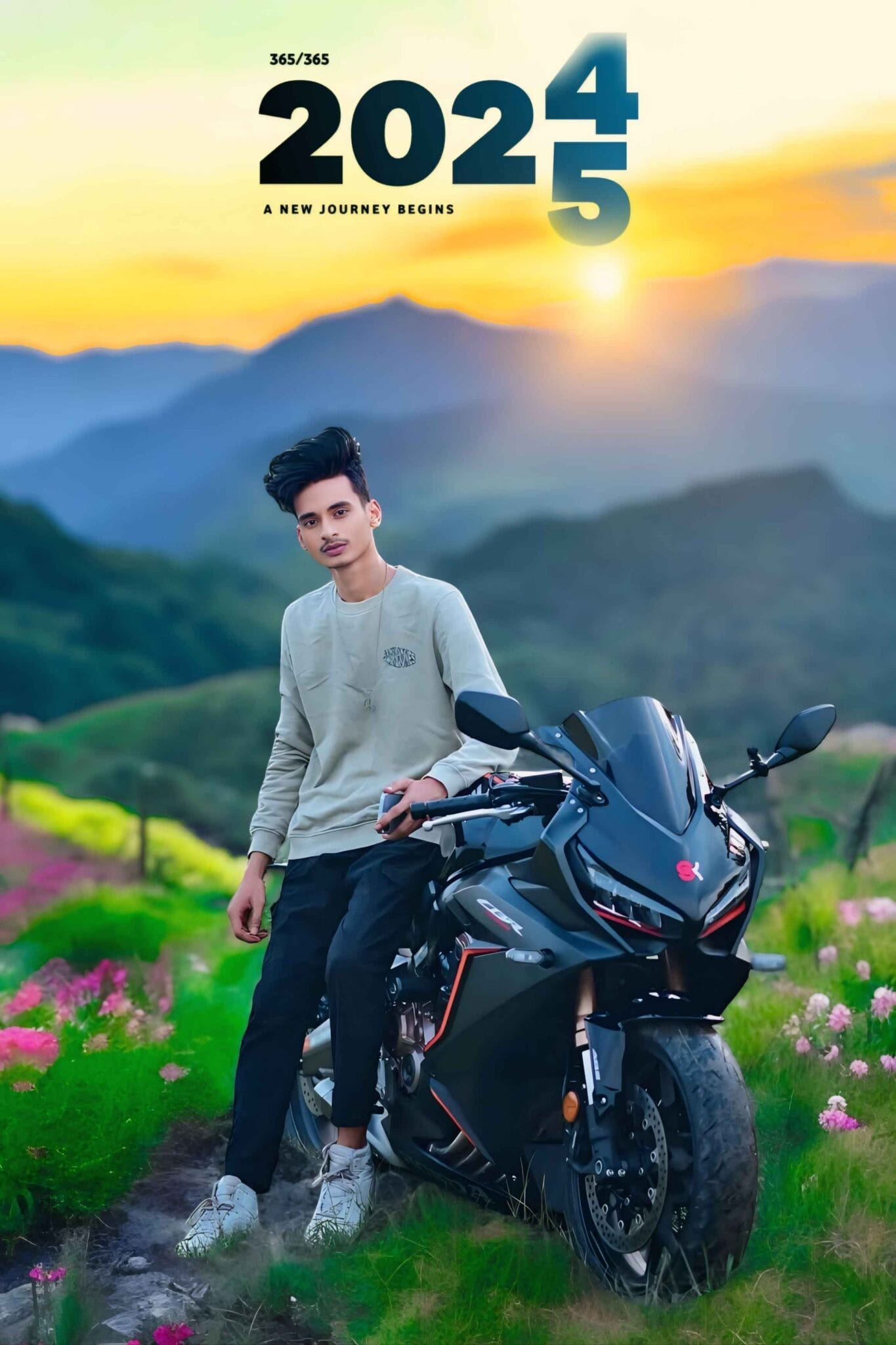 Hypic App New Year Photo Editing Prompt | Hypic Photo Prompt