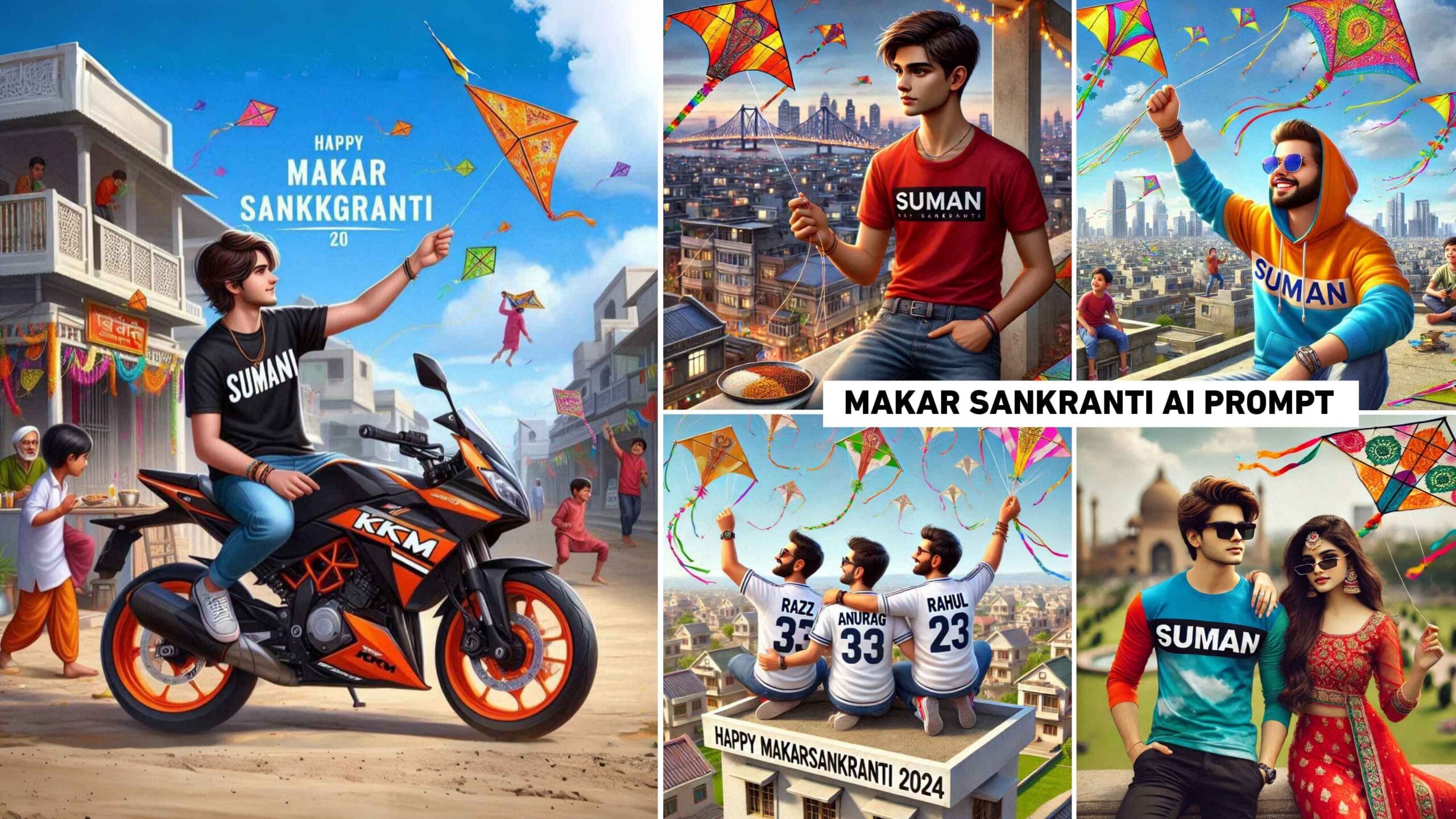 Makar Sankranti Ai Photo Editing Prompts | Bing Ai Image