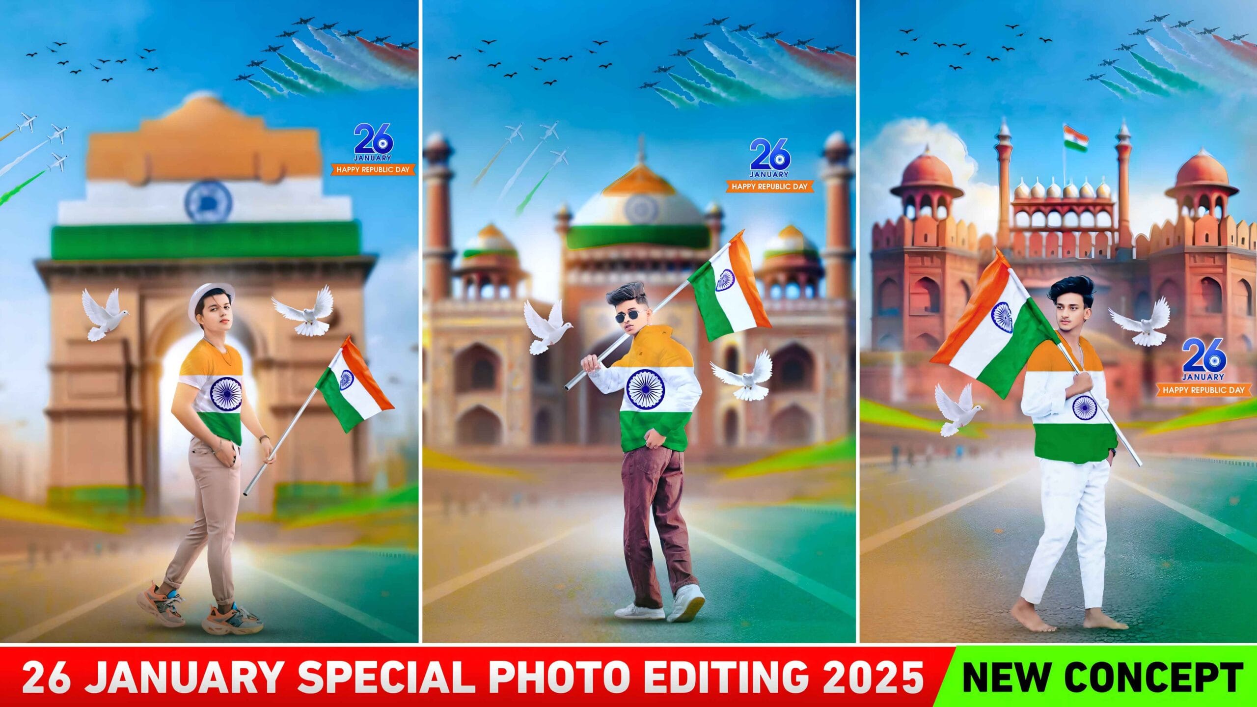 Republic Day 2025 Photo Editing Background & Png