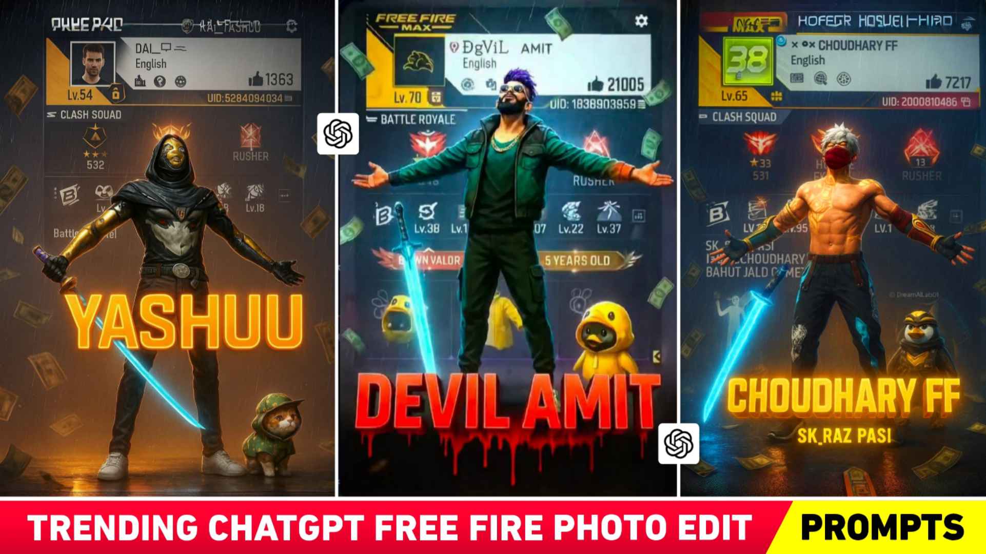Chatgpt Free Fire Ai Photo Editing Prompts | Chatgpt Prompt