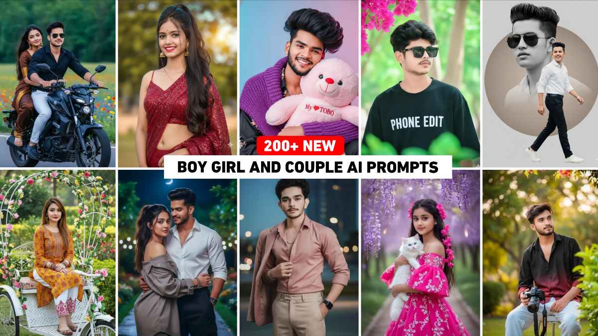 200+ Google Gemini Boy Girl & Couple Ai Photo Editing Prompts